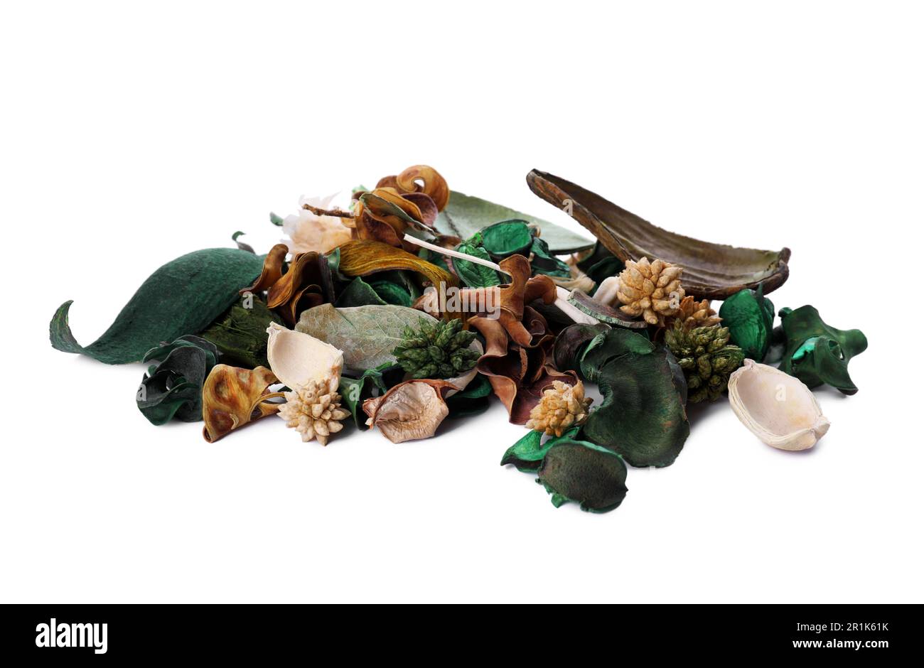 Pile of scented potpourri on white background Stock Photo - Alamy