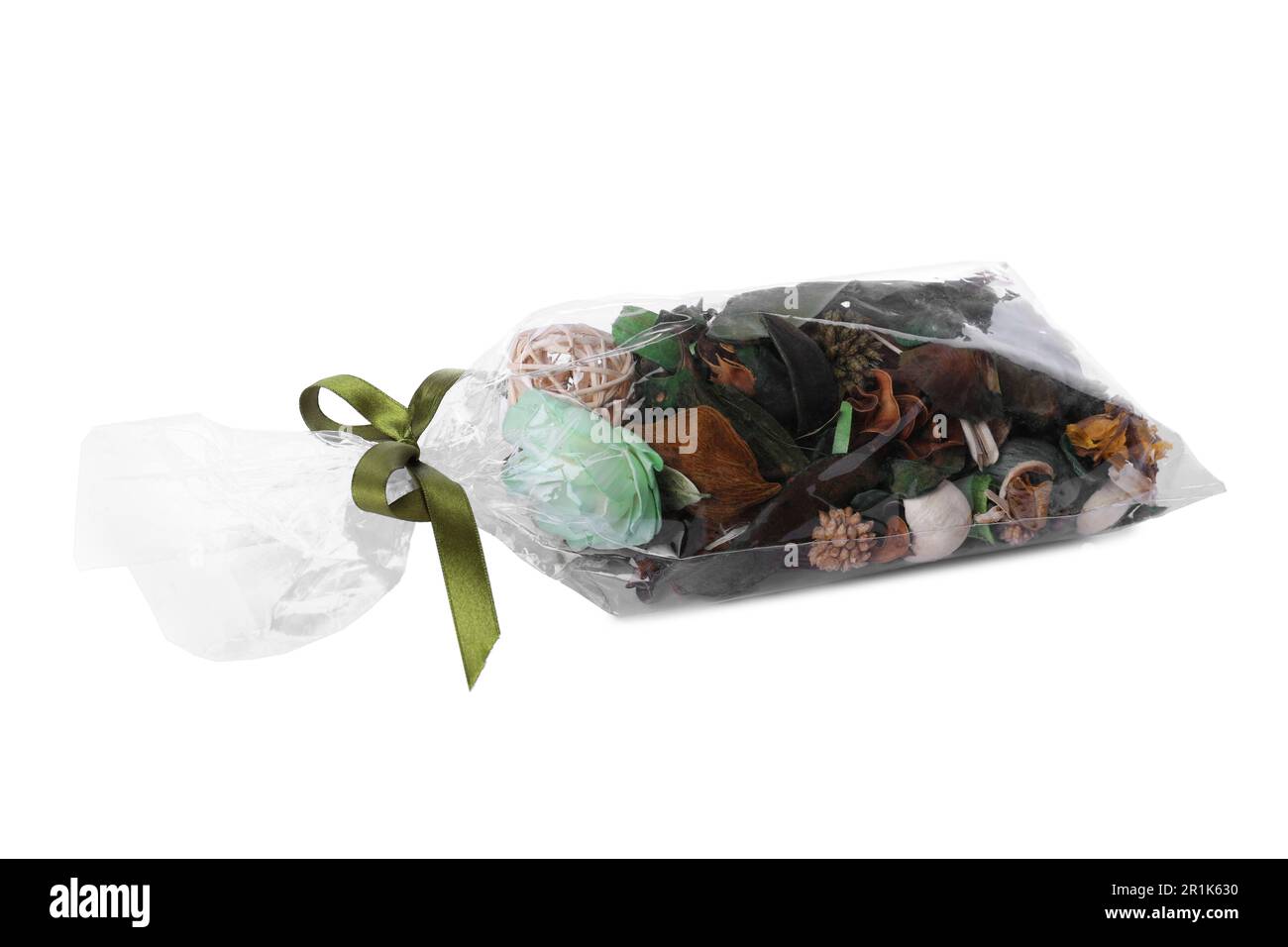 Scented sachet of potpourri isolated on white Stock Photo - Alamy