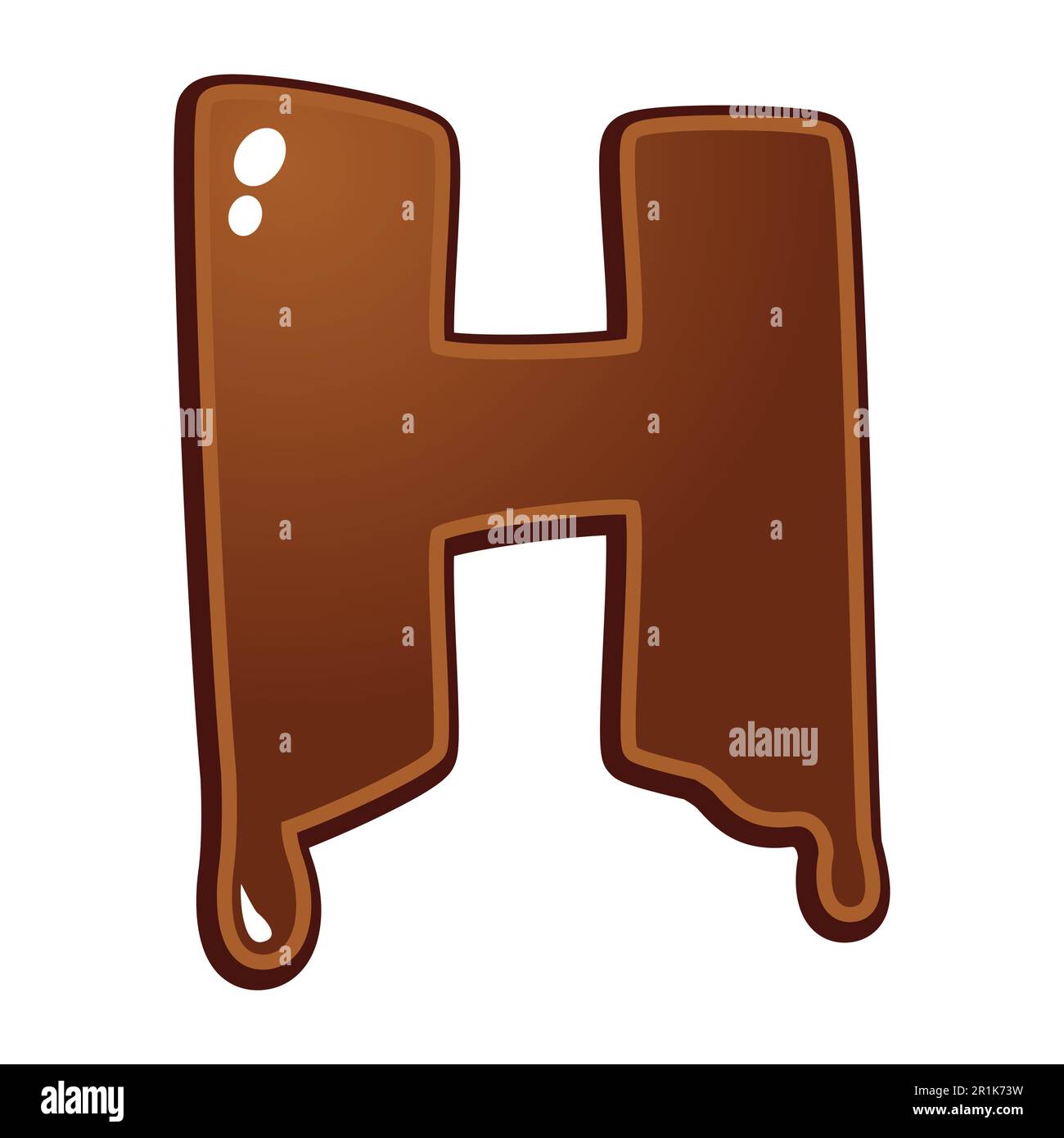 Melting chocolate Stock Vector Images - Alamy