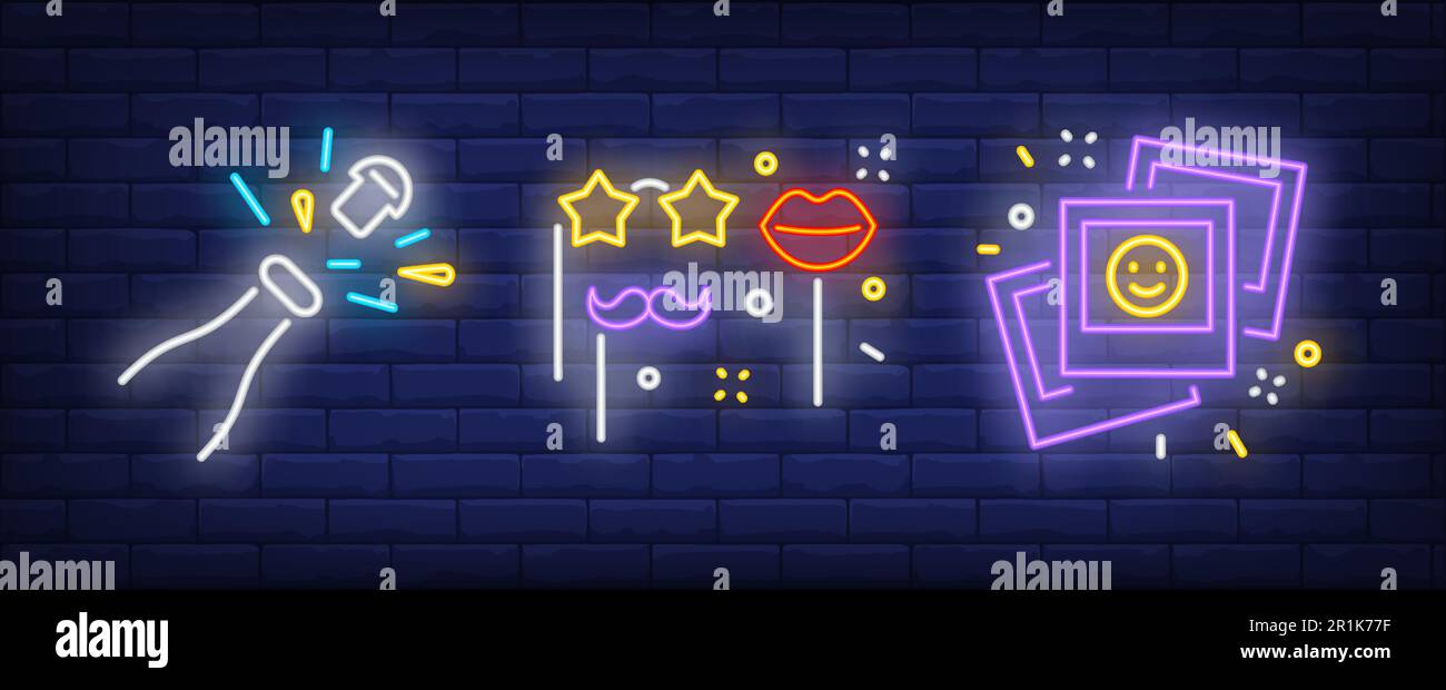 Festive party neon sign Stock Vector Image & Art - Alamy