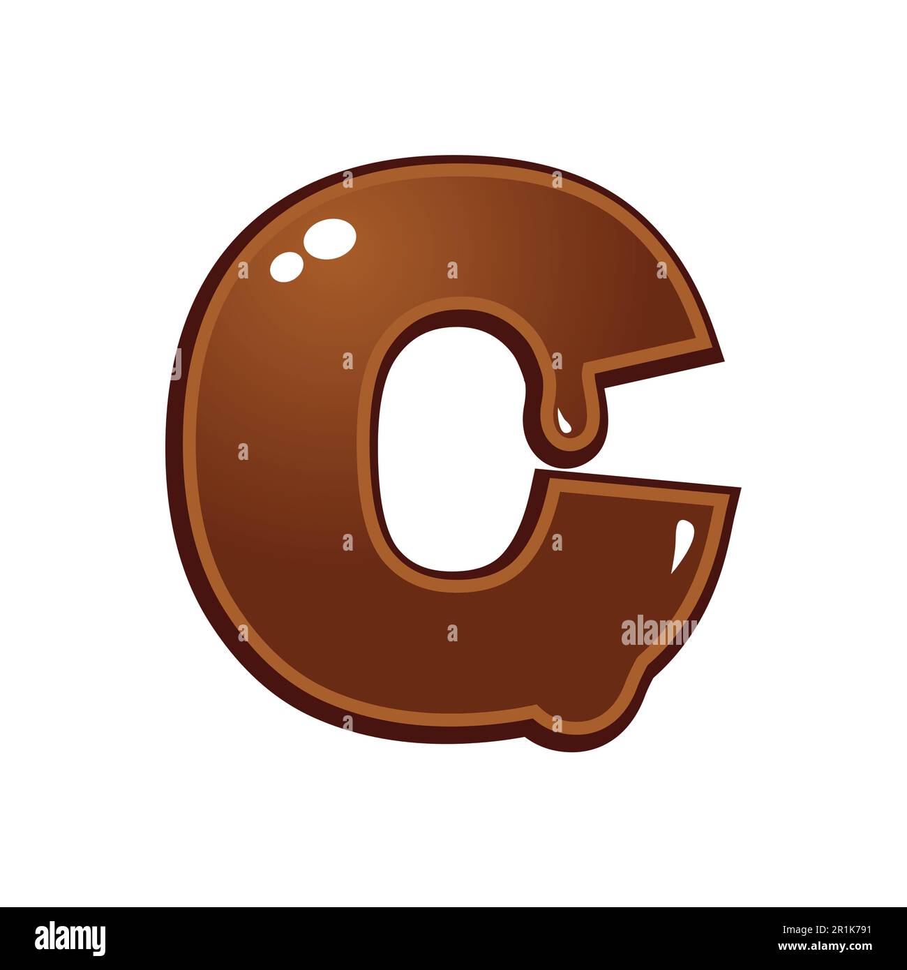 Chocolate melt font type letter C Stock Vector Image & Art - Alamy
