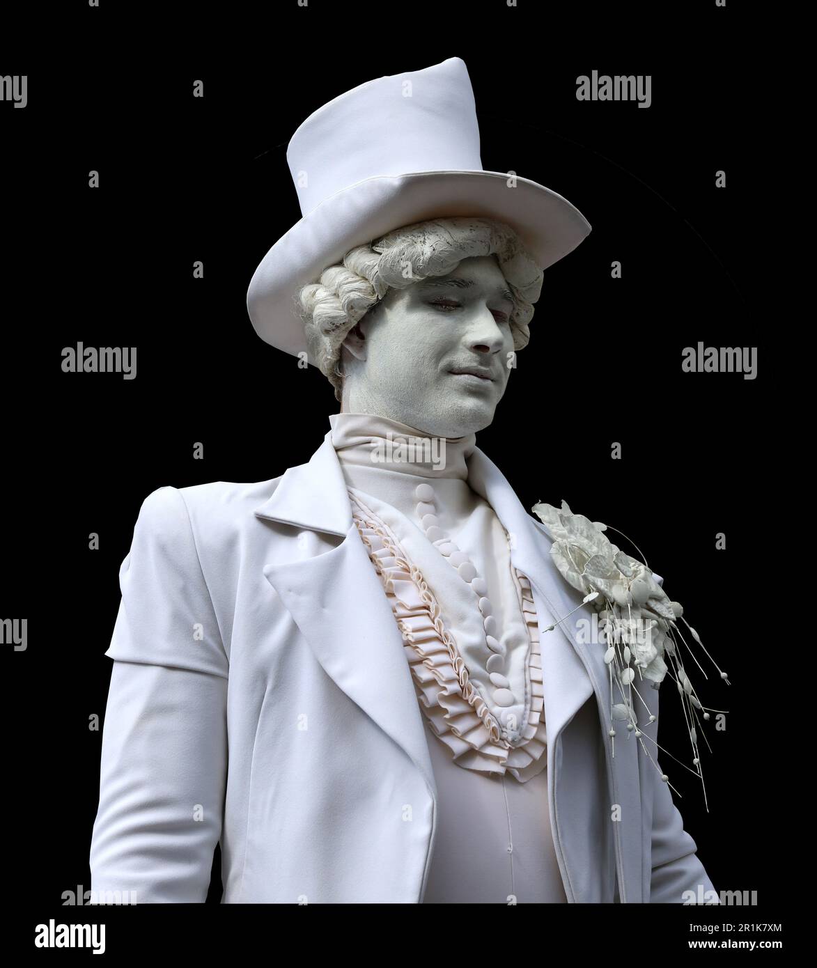 The Gentle Man in White Stock Photo - Alamy