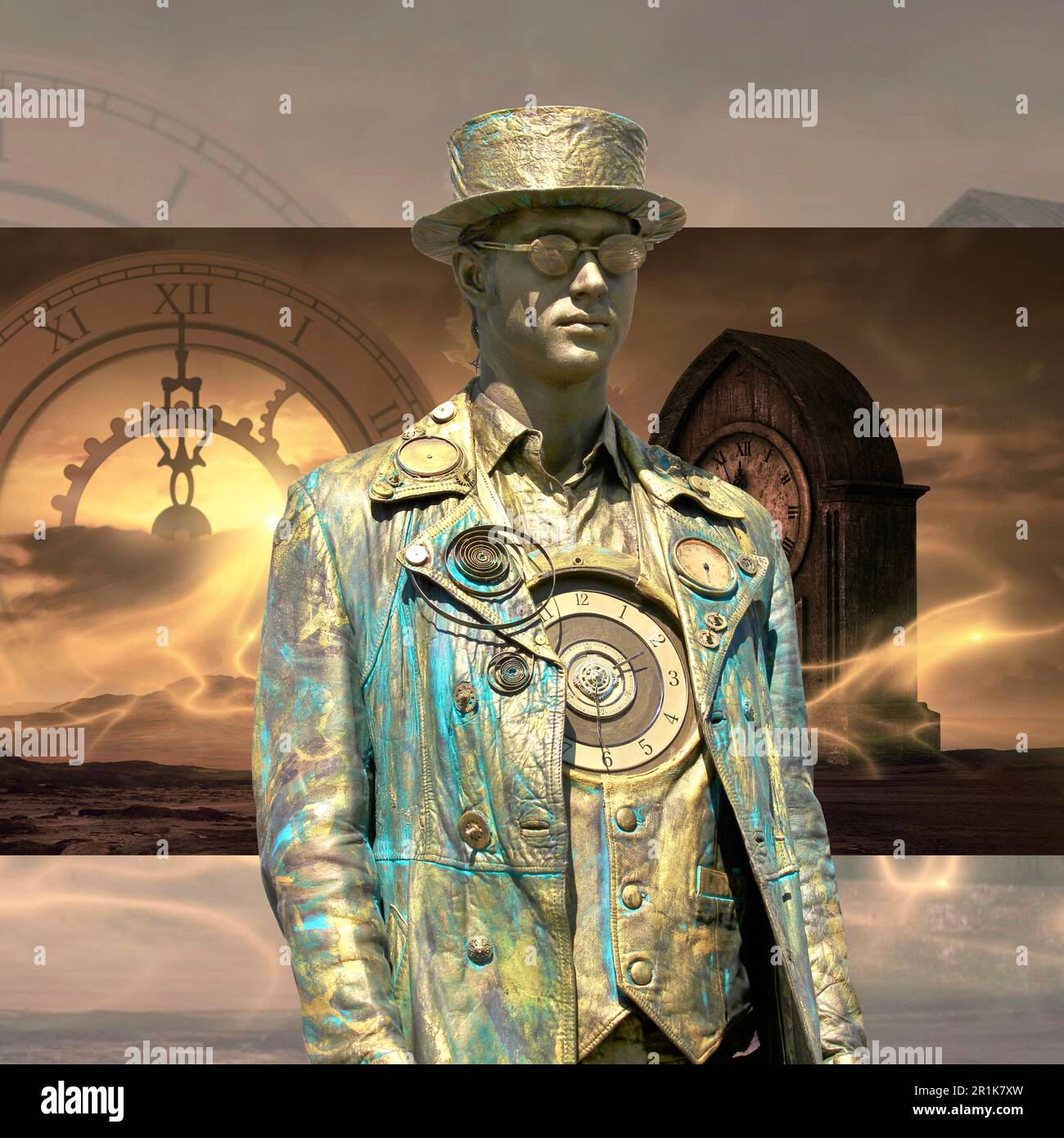 Living Statue Art , performance art. Europe Day celebration in Ukraine ...