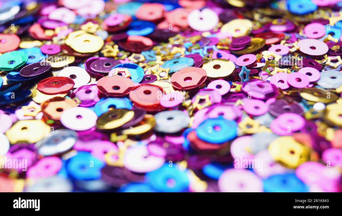 Colorful sequins hi-res stock photography and images - Alamy