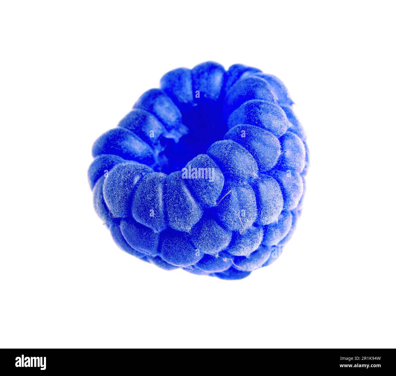 Fresh tasty blue raspberry isolated on white Stock Photo - Alamy