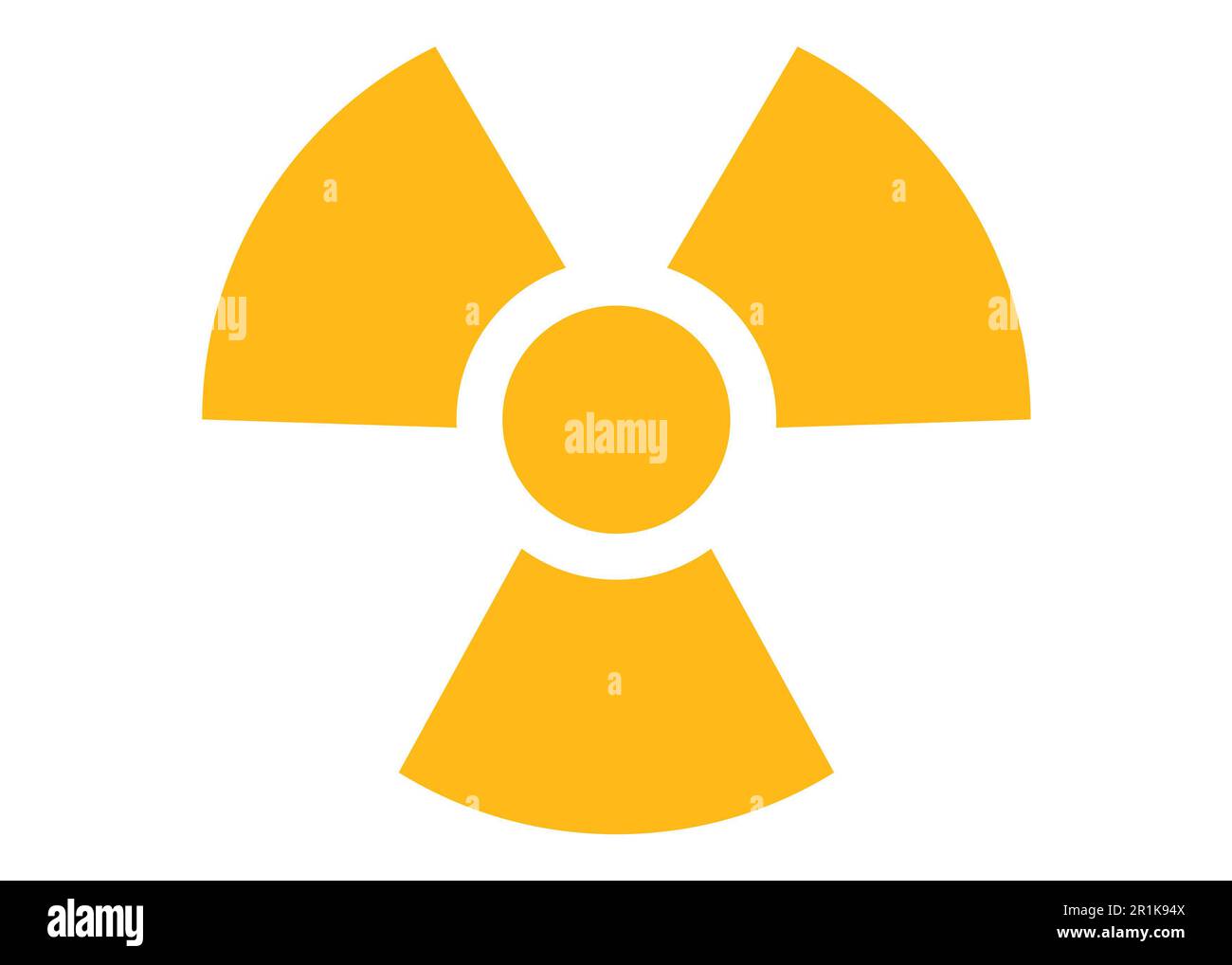 Radioactive sign isolated on white. Hazard symbol Stock Photo - Alamy