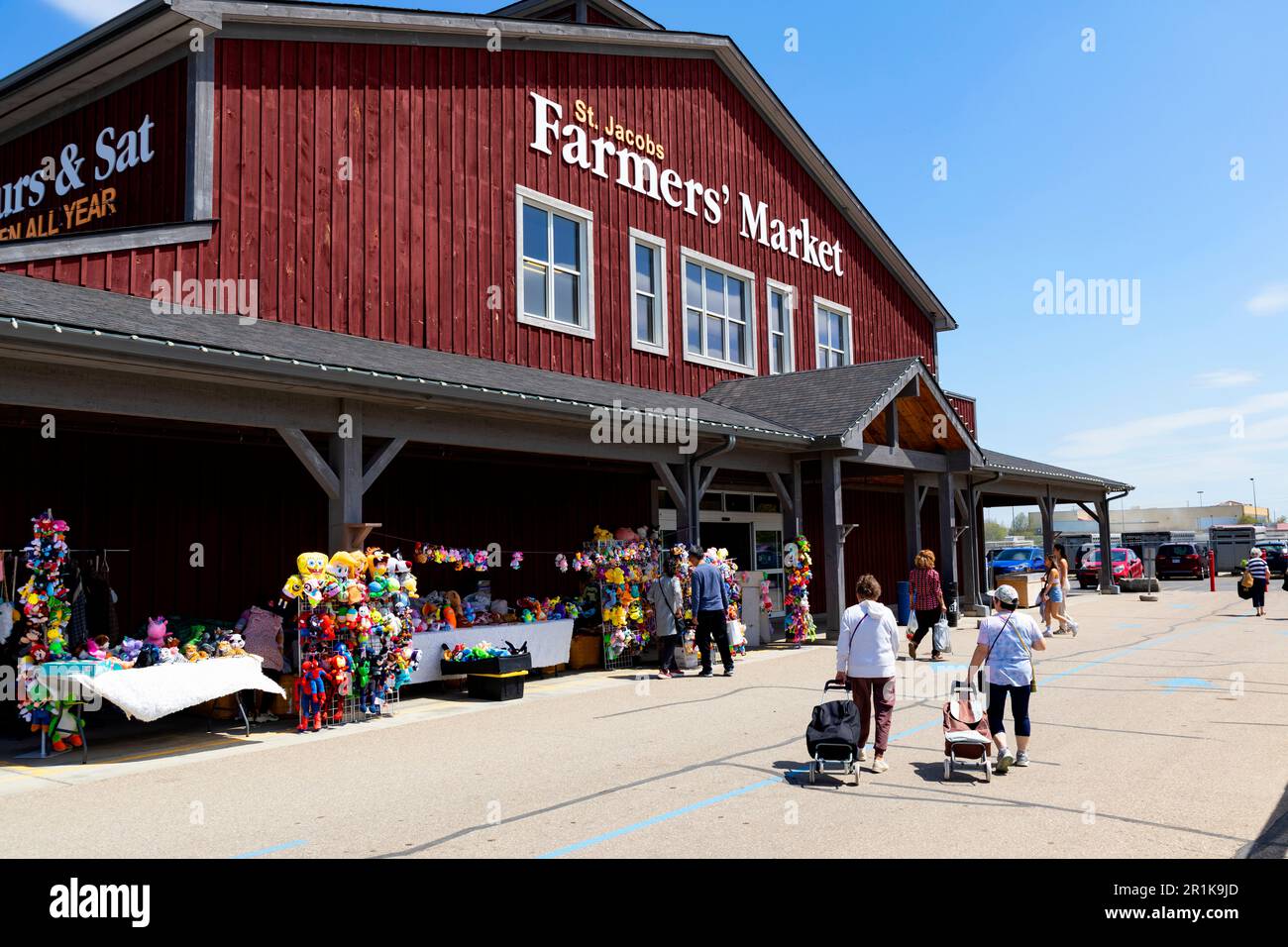 Sign and Market building at St. Jacob's Farmers Market. St. Jacob's ...
