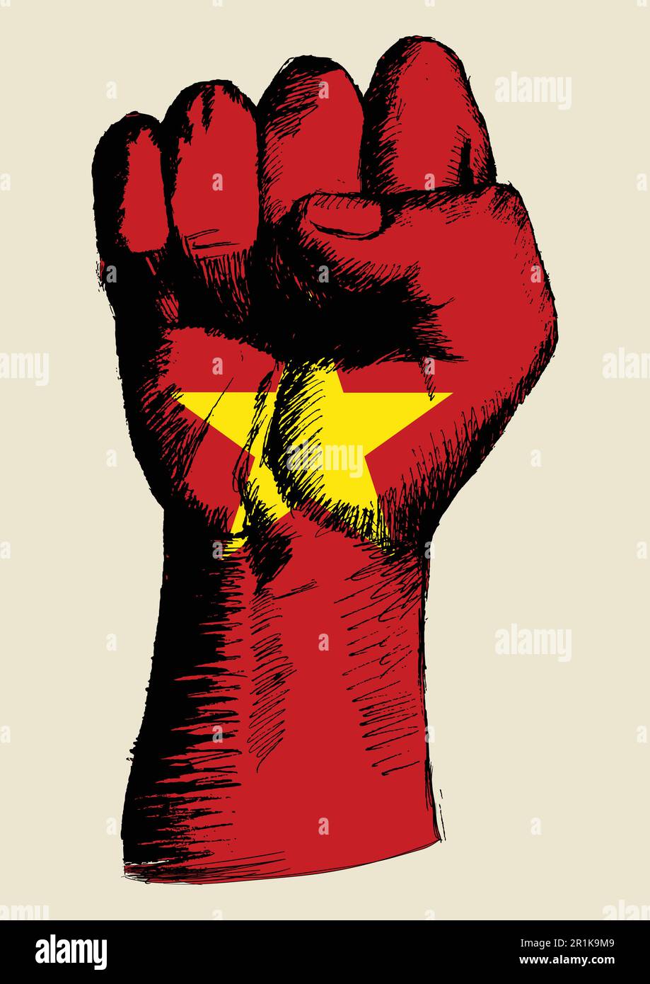 Vietnamese propaganda poster Stock Vector Images - Alamy