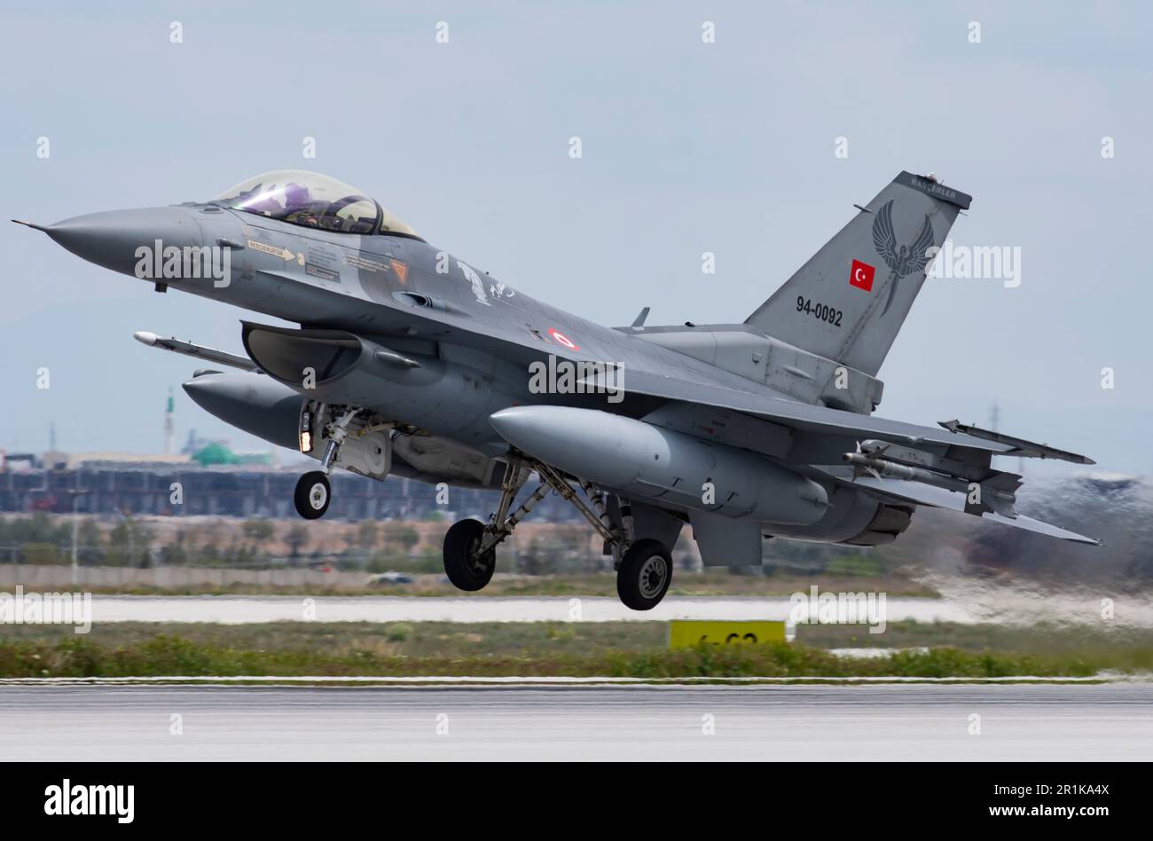 F-16C block 40 Fighting Falcon Take off Konya Anatolian eagle Exercises ...