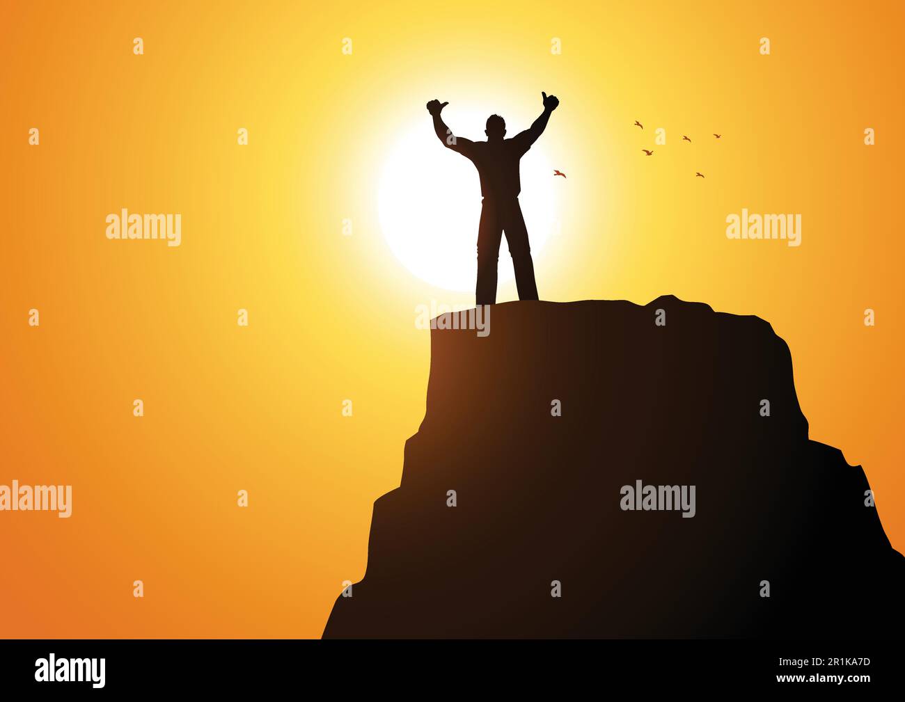 Male figure on top Stock Vector Images - Alamy