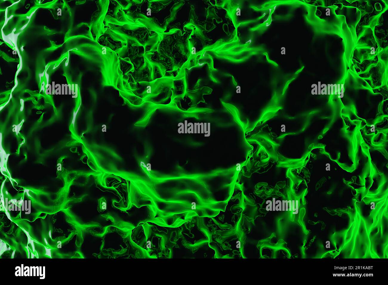 Abstract green slime like substance. Illustration as a design element ...