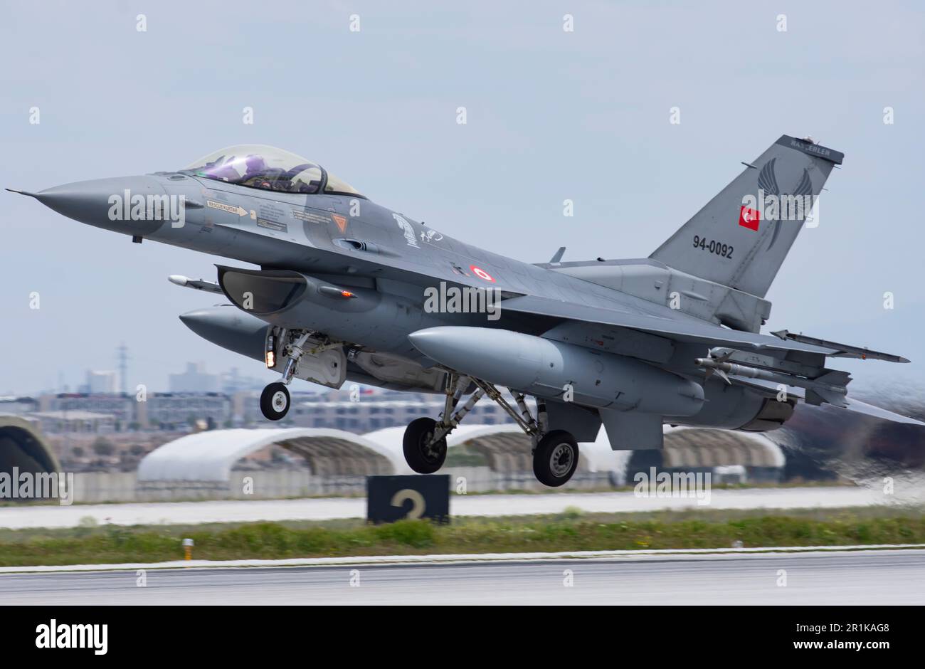 F-16C block 40 Fighting Falcon Take off Konya Anatolian eagle Exercises ...