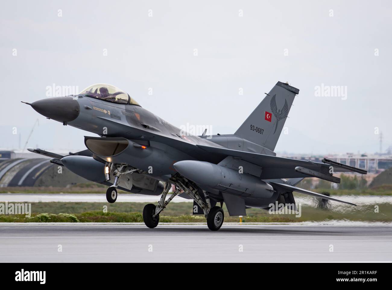 F-16C block 40 Fighting Falcon Take off Konya Anatolian eagle Exercises ...