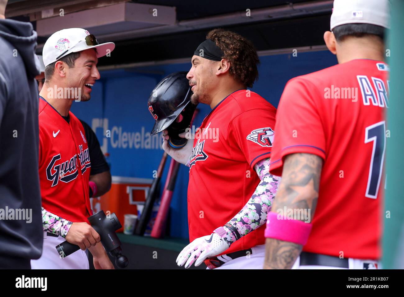 CLEVELAND, OH - MAY 14: Cleveland Guardians designated hitter Josh ...