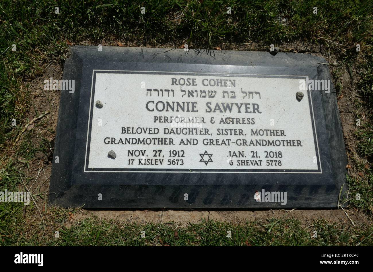 Los Angeles, California, USA 12th May 2023 Actress Connie Sawyer Grave ...