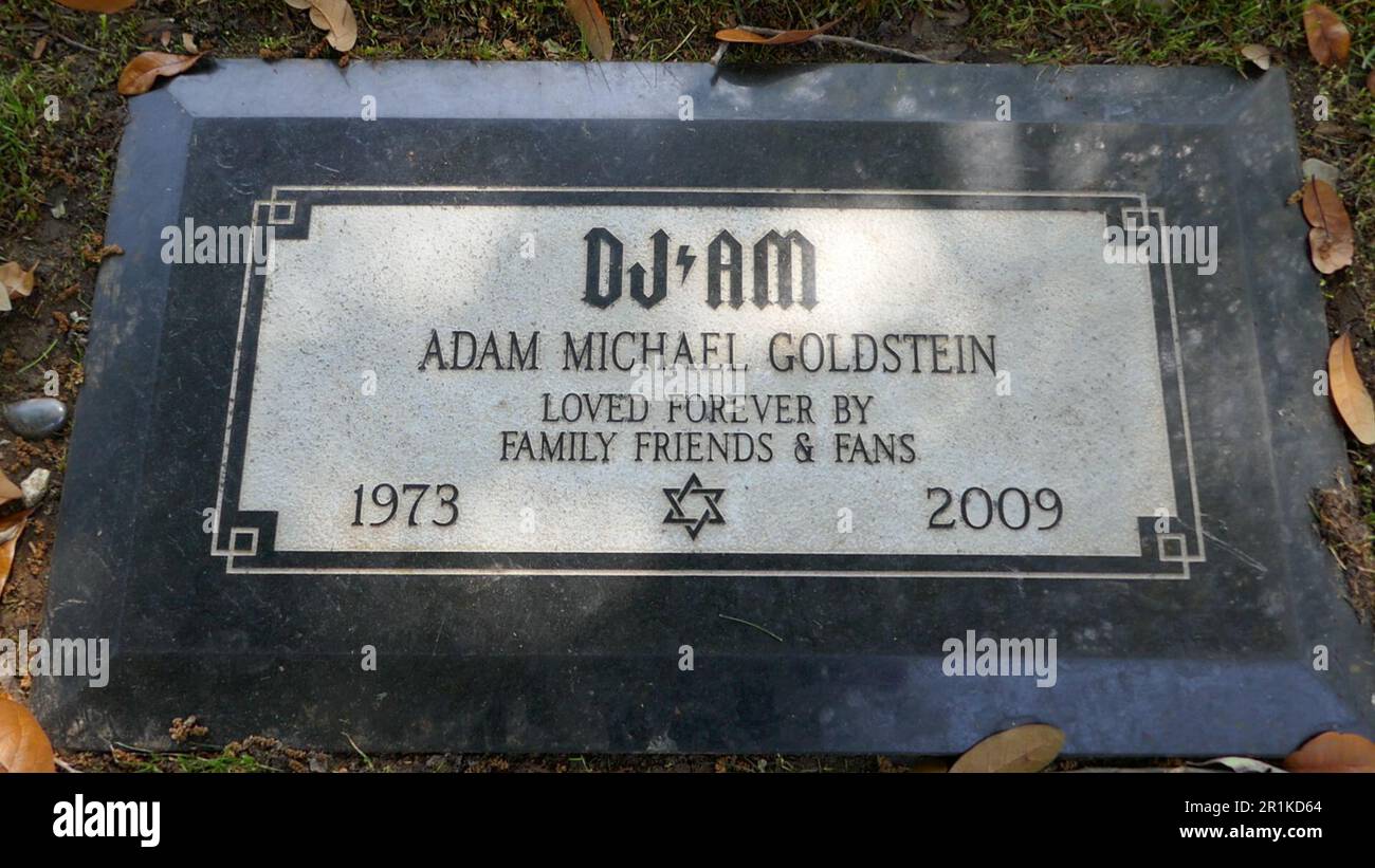Los Angeles, California, USA 12th May 2023 Adam 'DJ AM' Goldstein Grave ...