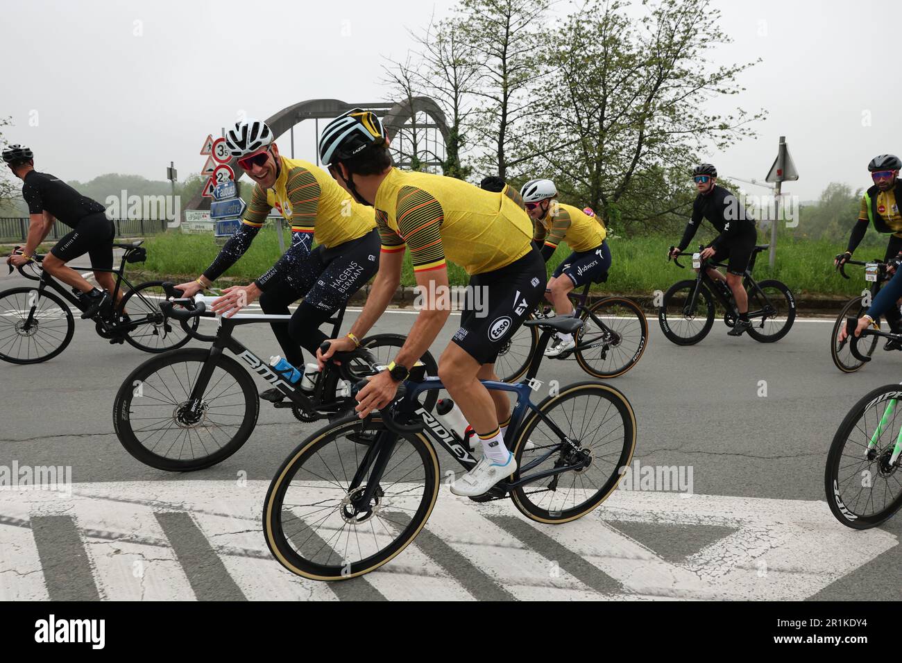 Illustration picture taken during the Lotto Team Belgium Cyclo event ...