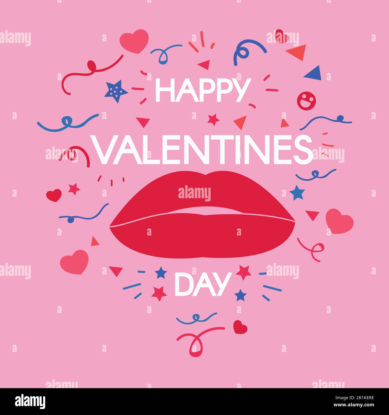 Red lips clipart Stock Vector Images - Alamy