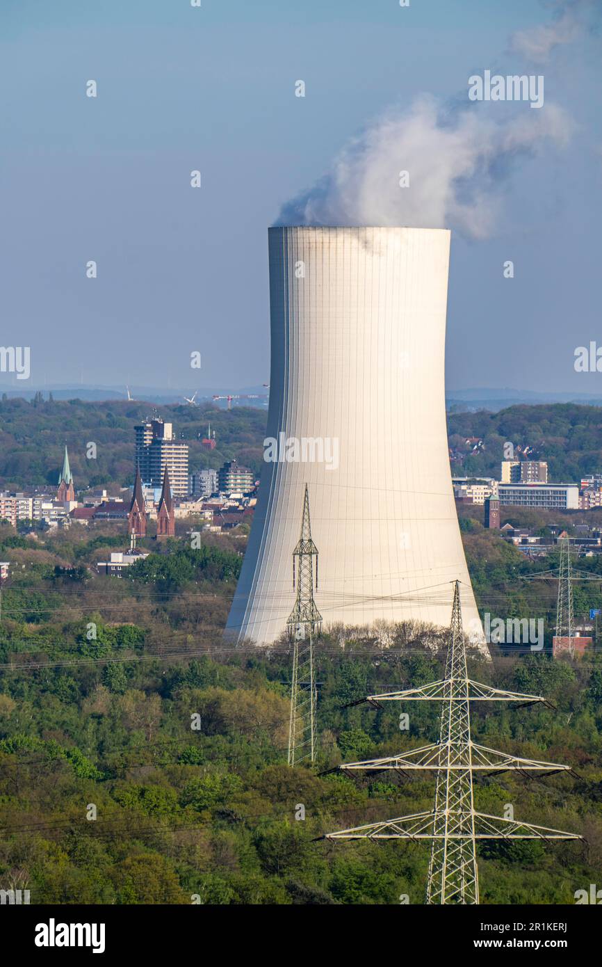 Cooling tower of the STEAG combined heat and power plant in Herne ...