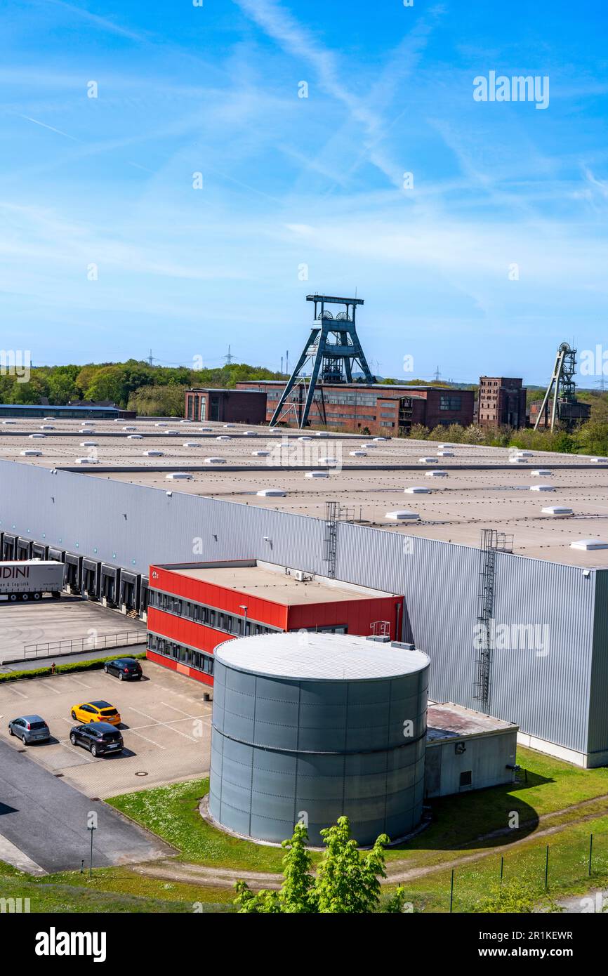 Truck, lorry, logistics company, Ajdini logistics centre on the former ...