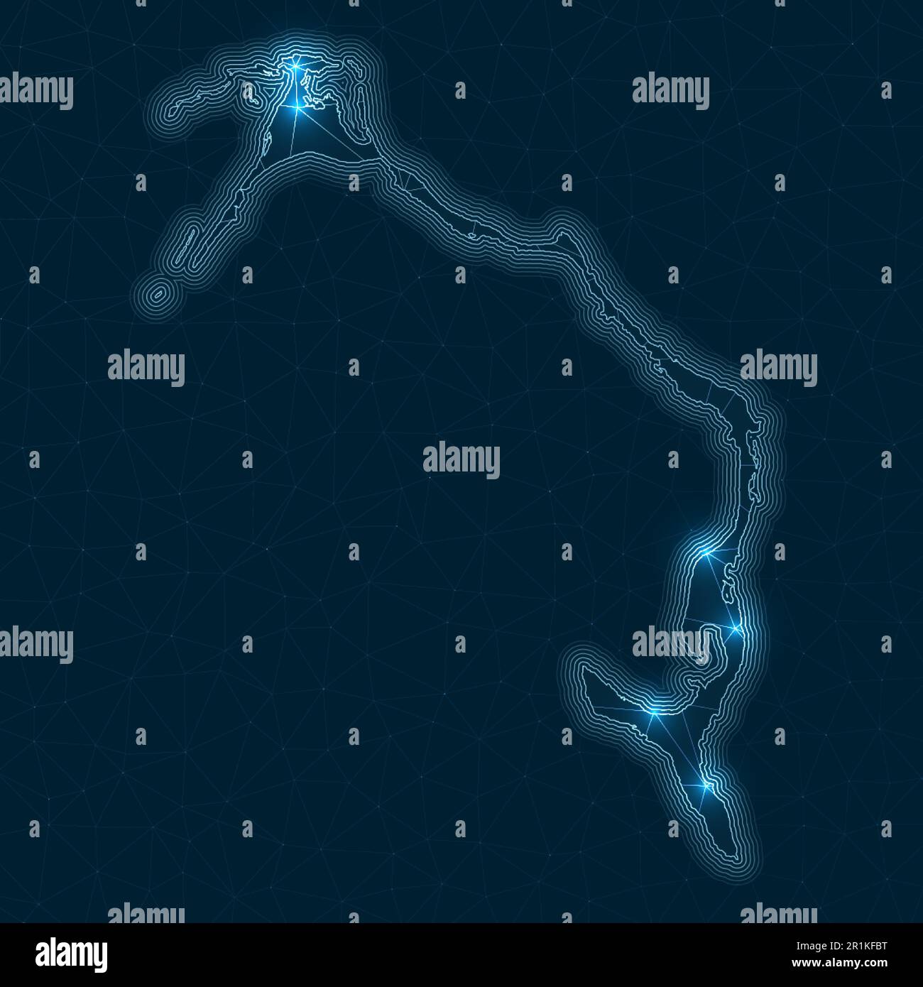 Island eleuthera map hi-res stock photography and images - Alamy