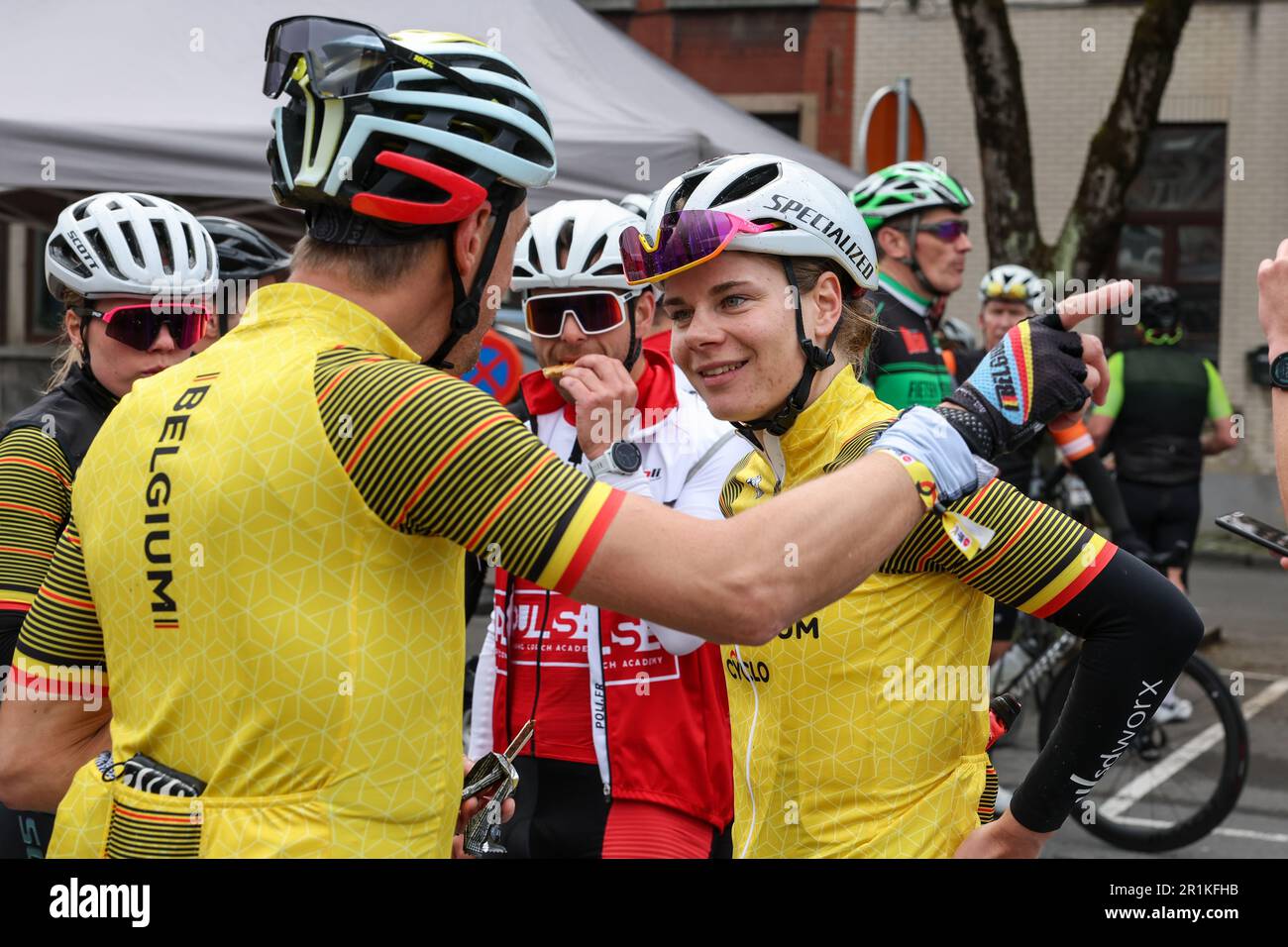 Brussels, Belgium. 14th May, 2023. Belgian cyclist Lotte Kopecky ...