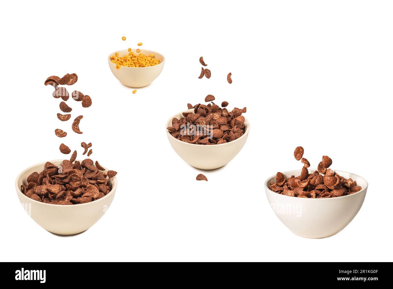 Breakfast cereals falling on bowl hi-res stock photography and images ...