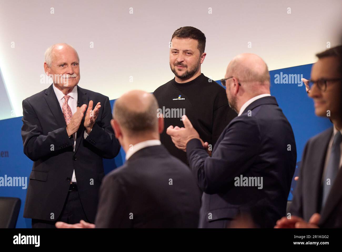 Aachen, Germany. 14th May, 2023. Ukrainian President and laureate ...