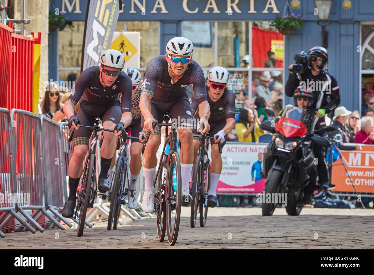 Lincoln, UK. 14th May, 2023. Rapha Lincoln Grand Prix presented by ...