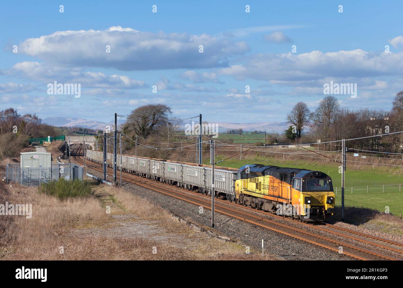 Colas Rail Freight class 70 diesel locomotive 70813 on the west coast ...