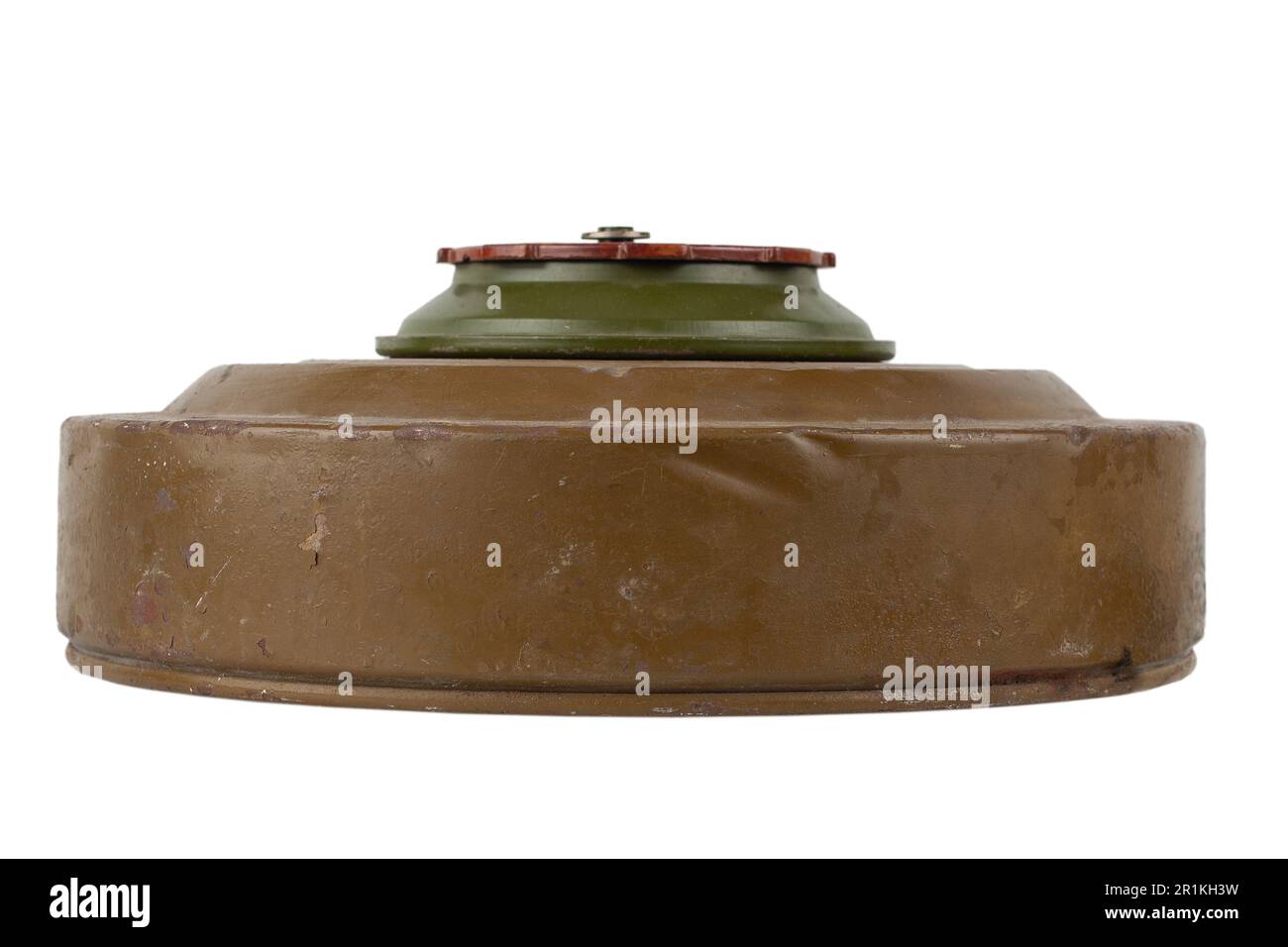 TM-62M Soviet anti-tank mine isolated on white background Stock Photo ...