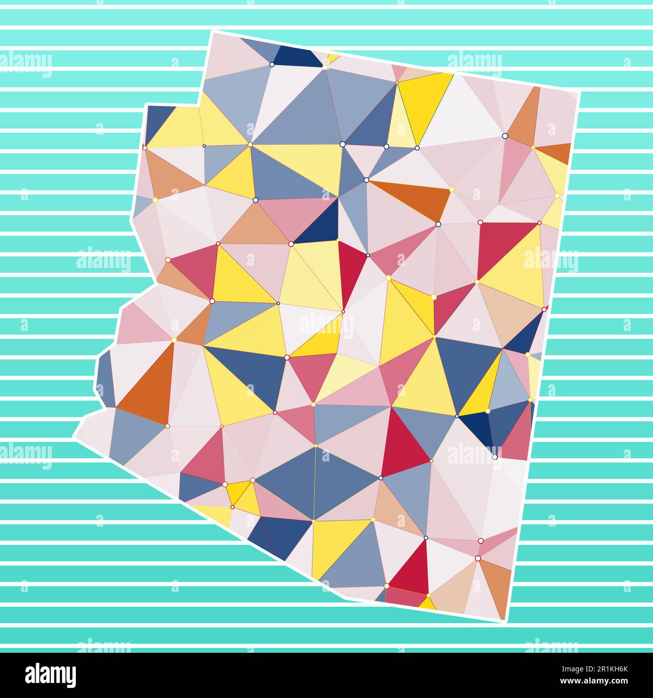 Arizona vector illustration. Arizona design on gradient stripes ...