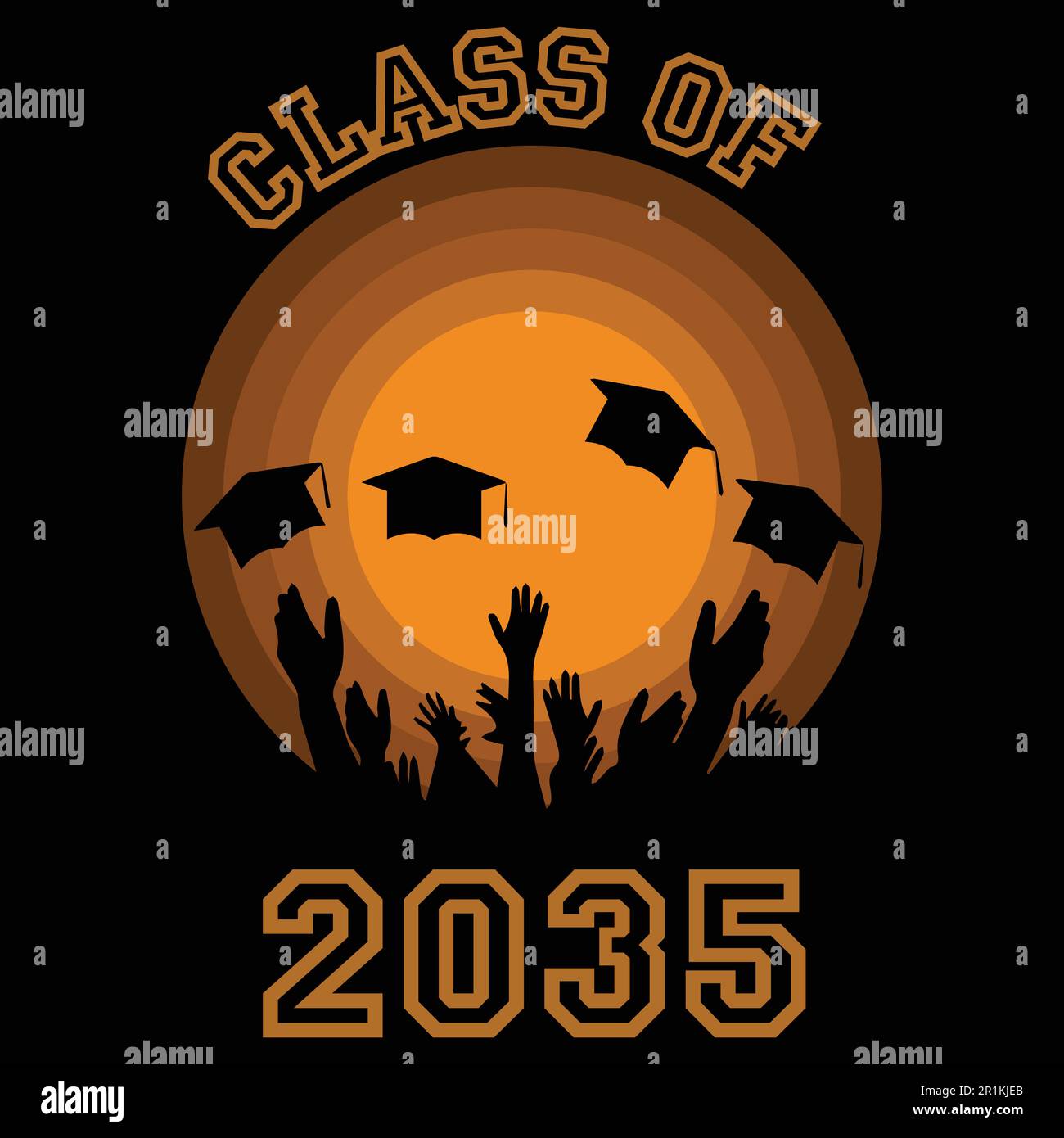Class of 2035 handprint shirt hi-res stock photography and images - Alamy
