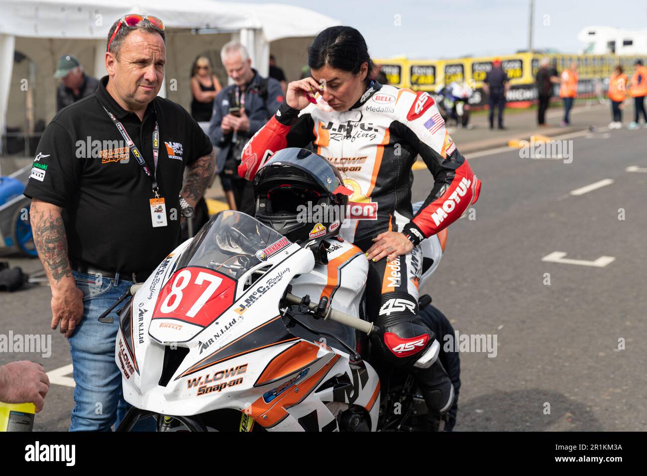 Portstewart, UK. 13th May, 2023. Patricia Fernandez-West Prepares for ...