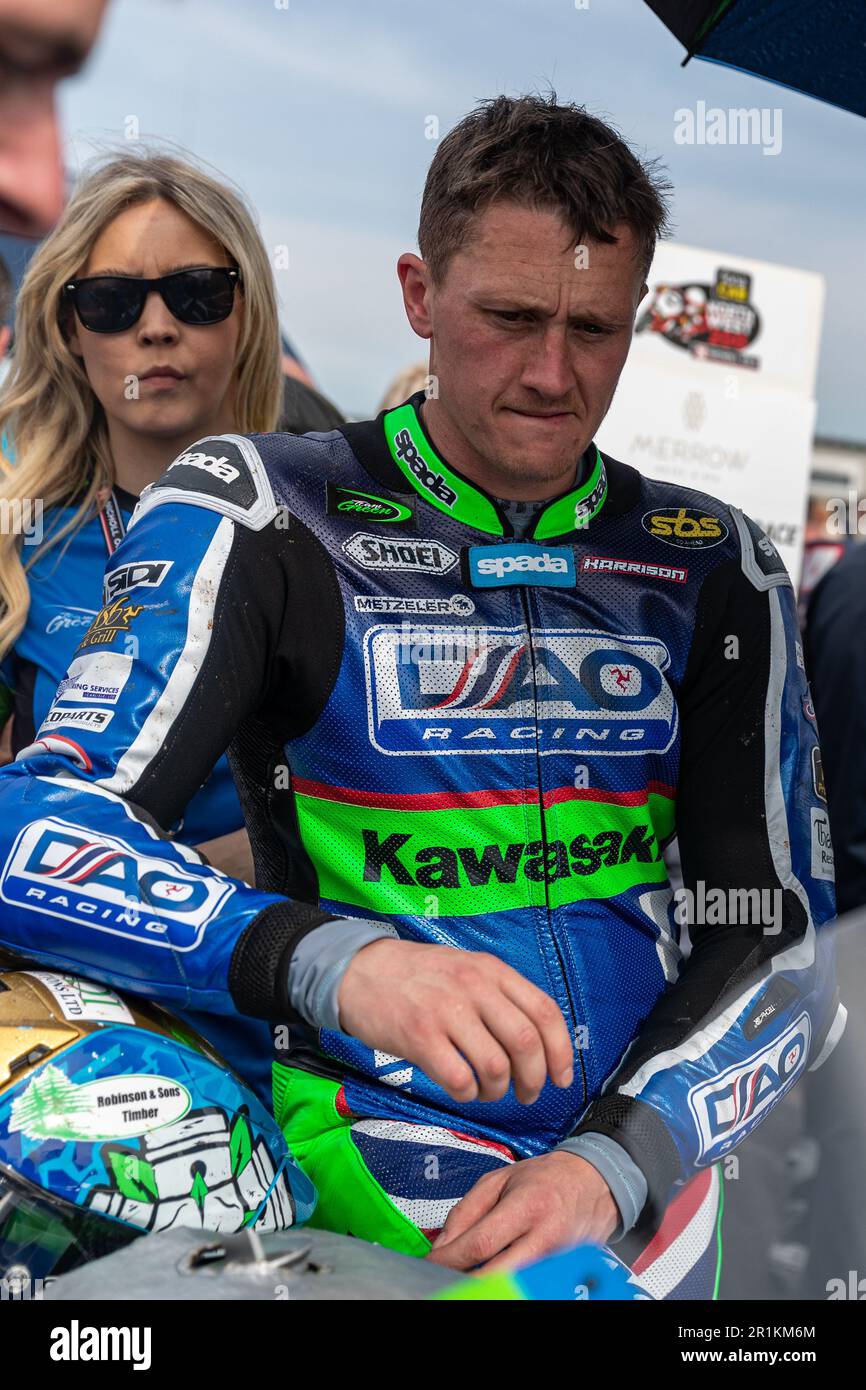 Portstewart, UK. 13th May, 2023. Dean Harrison (5) before the 2023 ...