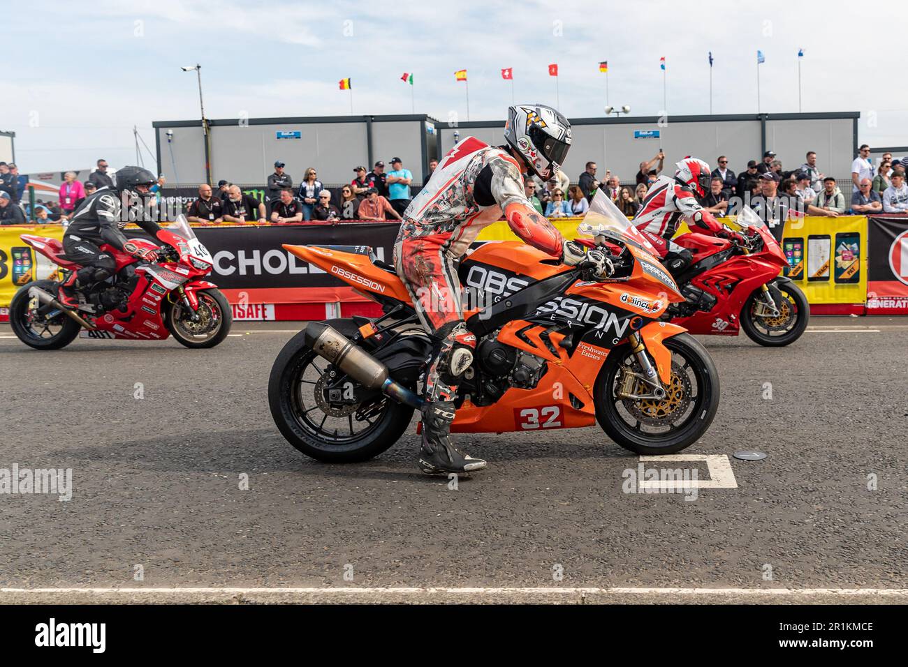 Portstewart, UK. 13th May, 2023. Riders preparing for the 2023 ...