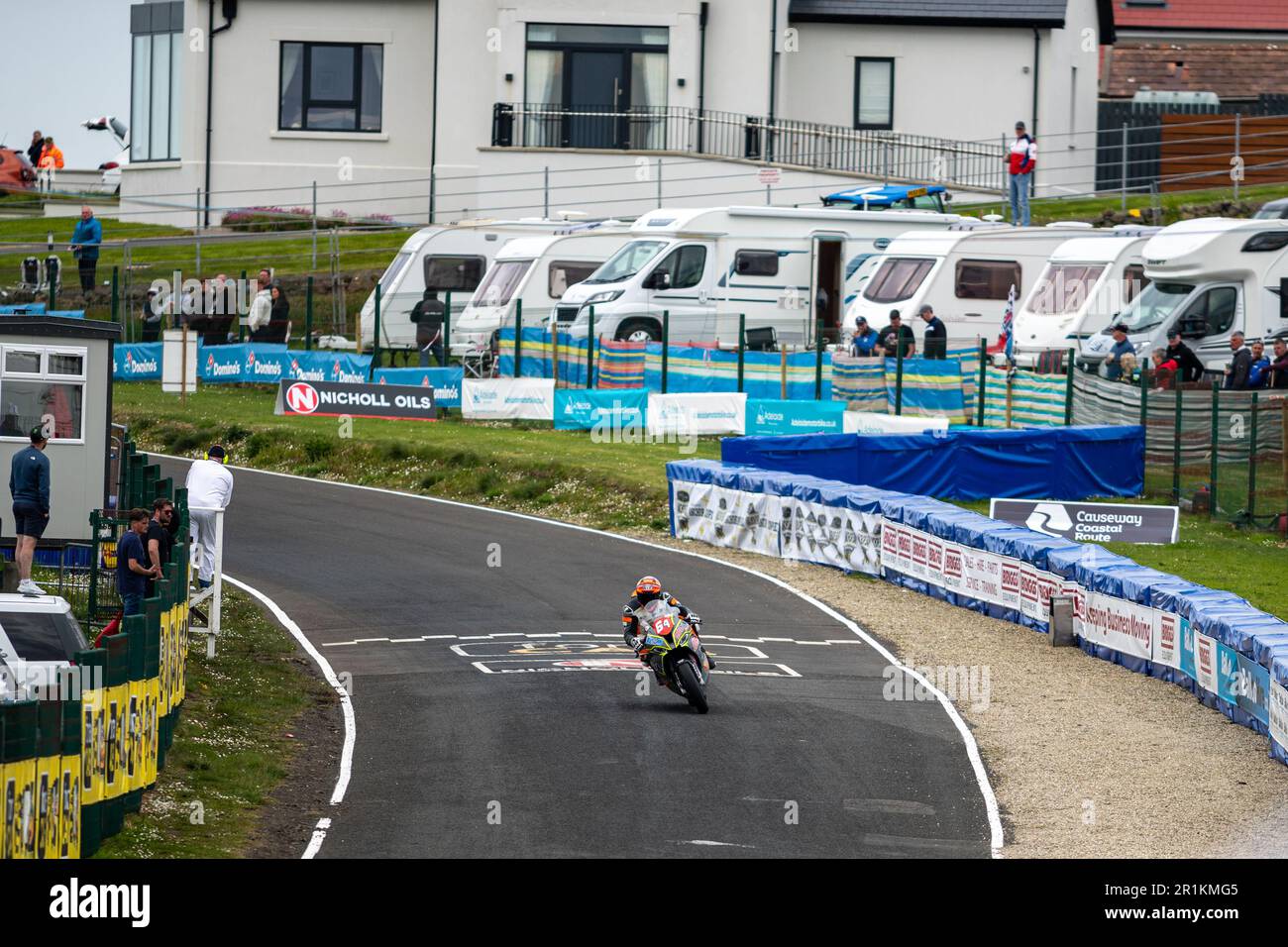 Portstewart, UK. 13th May, 2023. Chris Sarbora (64) completing his ...