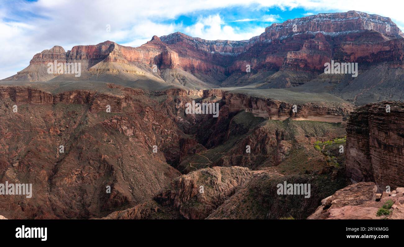 View of the South Rim of the Grand Canyon and Yaki Point from the ...