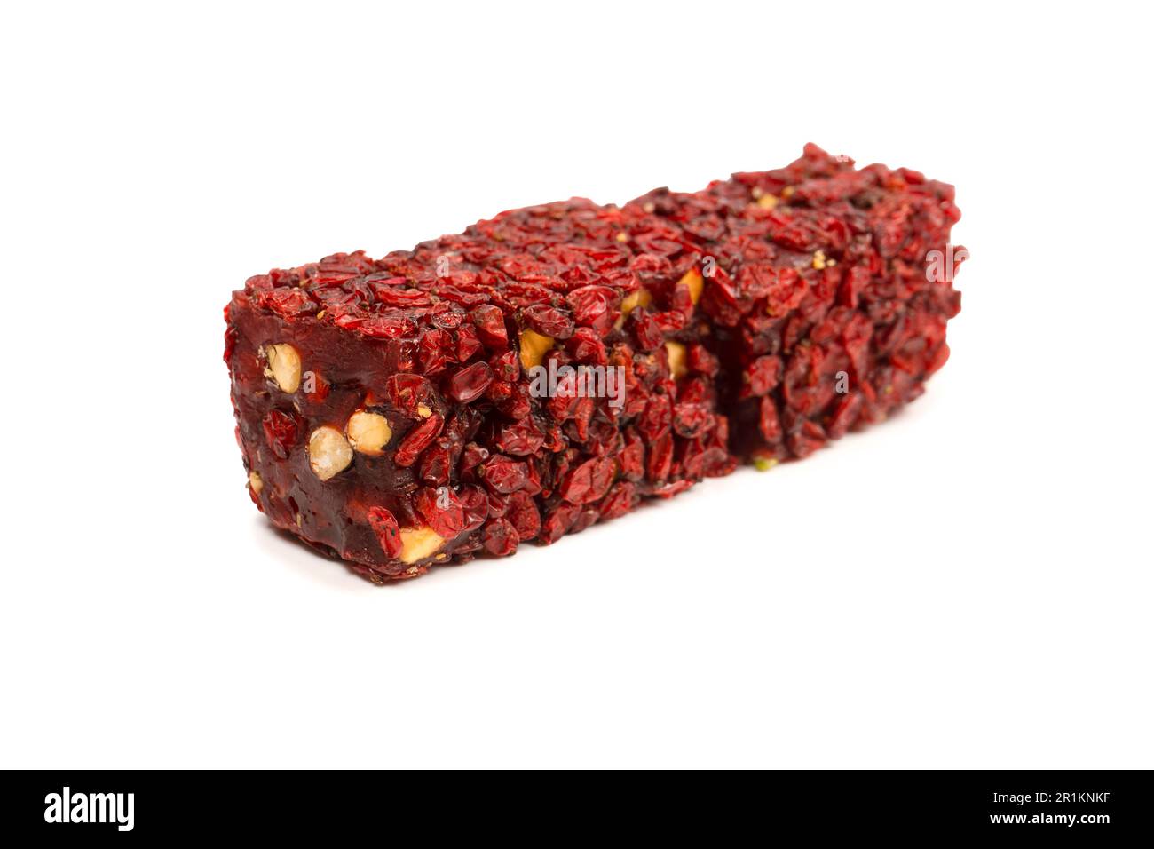 Sweet roll with pomegranate and nuts, turkish sweets. Turkish rahat ...