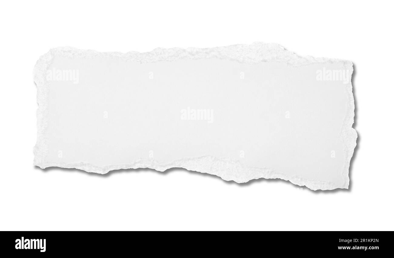 white paper ripped message torn note background piece Stock Photo - Alamy