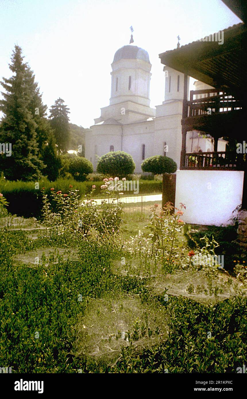 Tulcea County, Romania, 2000. Exterior view of the "Dormition of the ...