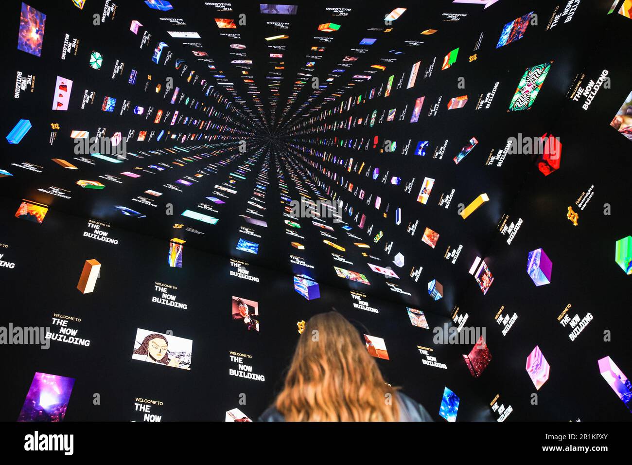 London, UK, 14th May 2023. Visitors view "The Summer Palace", by ...