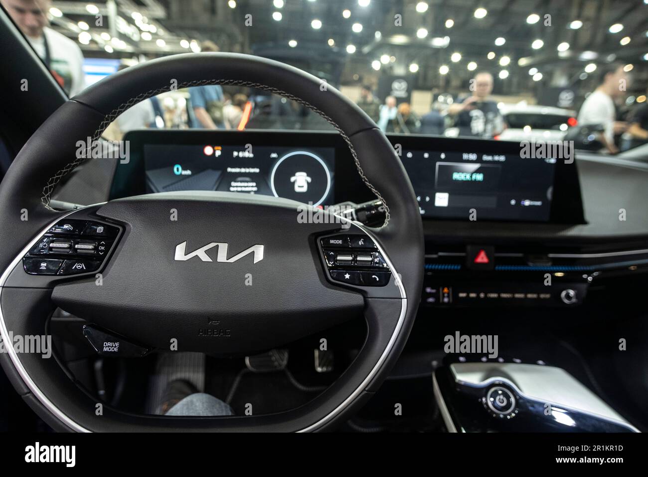 Barcelona, Spain. 14th May, 2023. A new model from the manufacturer KIA ...