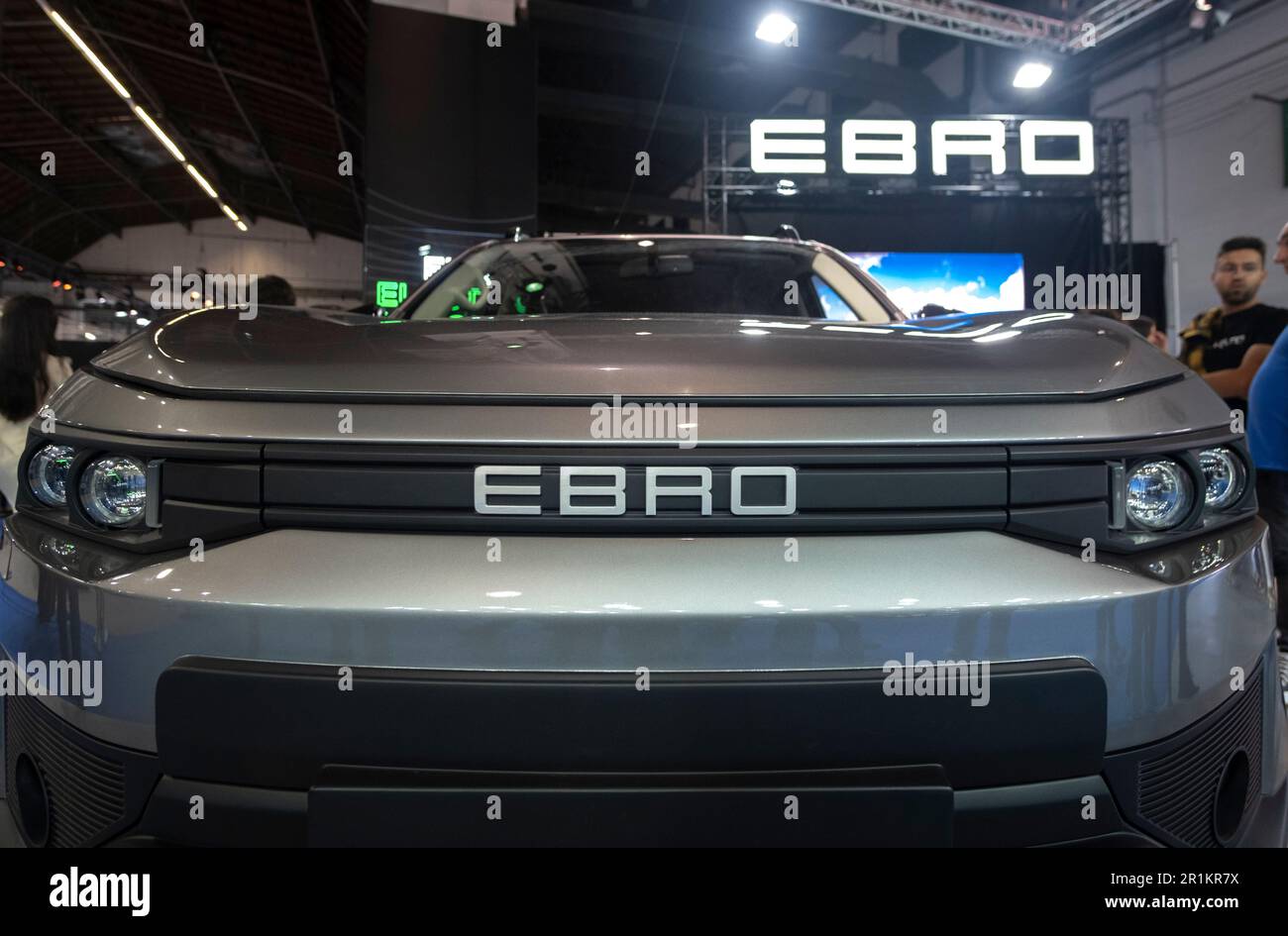 Barcelona, Spain. 14th May, 2023. The logo of the Spanish vehicle ...