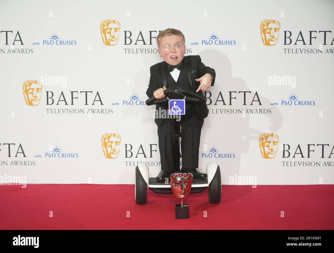 Lenny Rush with the award for Male Performance in a Comedy Programme ...
