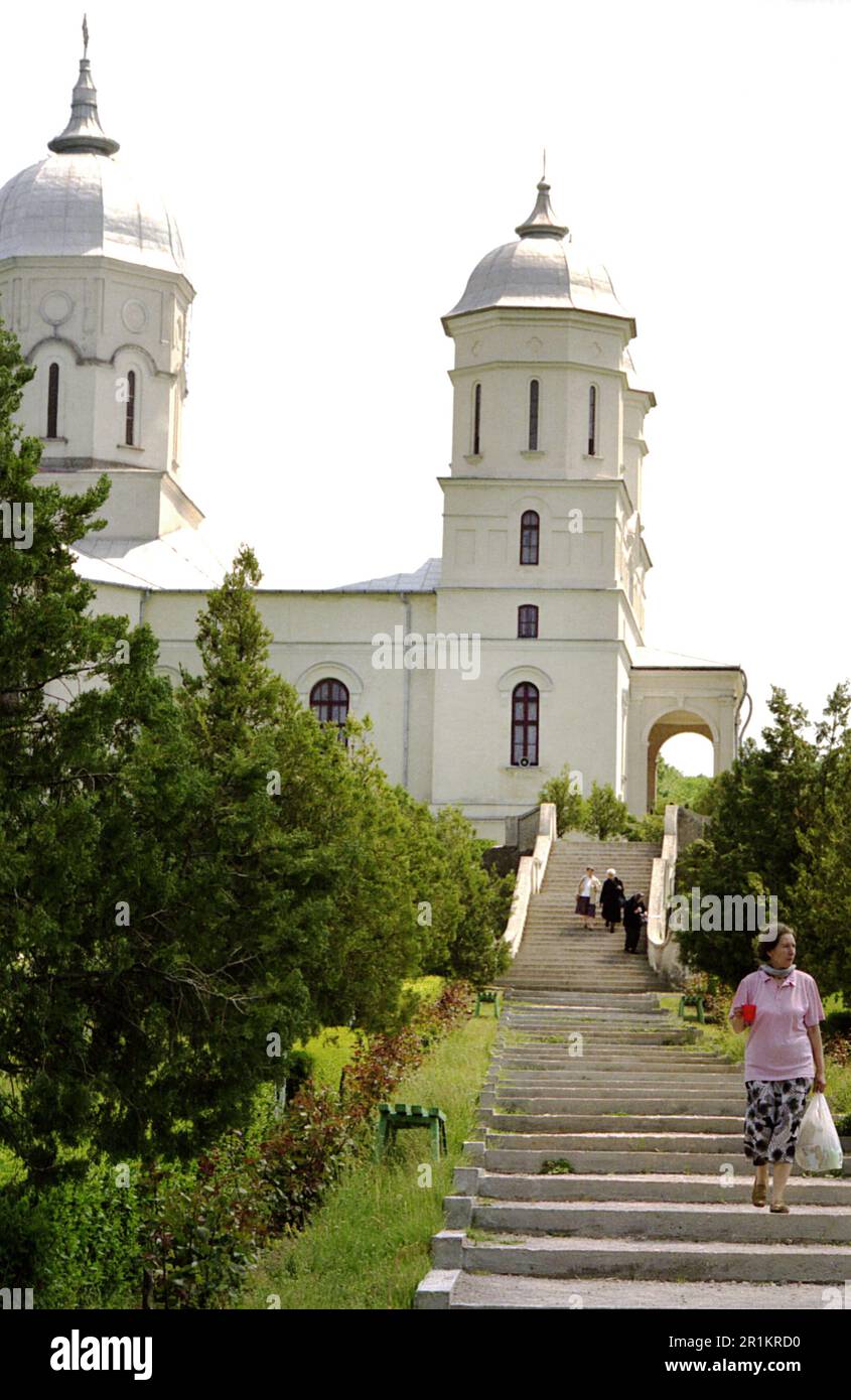 Celic Dere Monastery, Tulcea County, Romania, 2002. Exterior view of ...