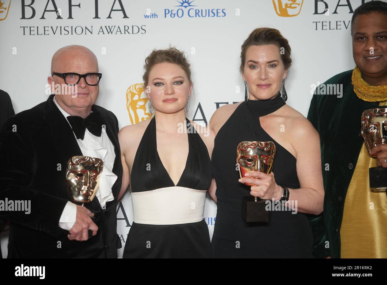 (left-right) Dominic Savage, Mia Threapleton, Kate Winslet and Krish ...