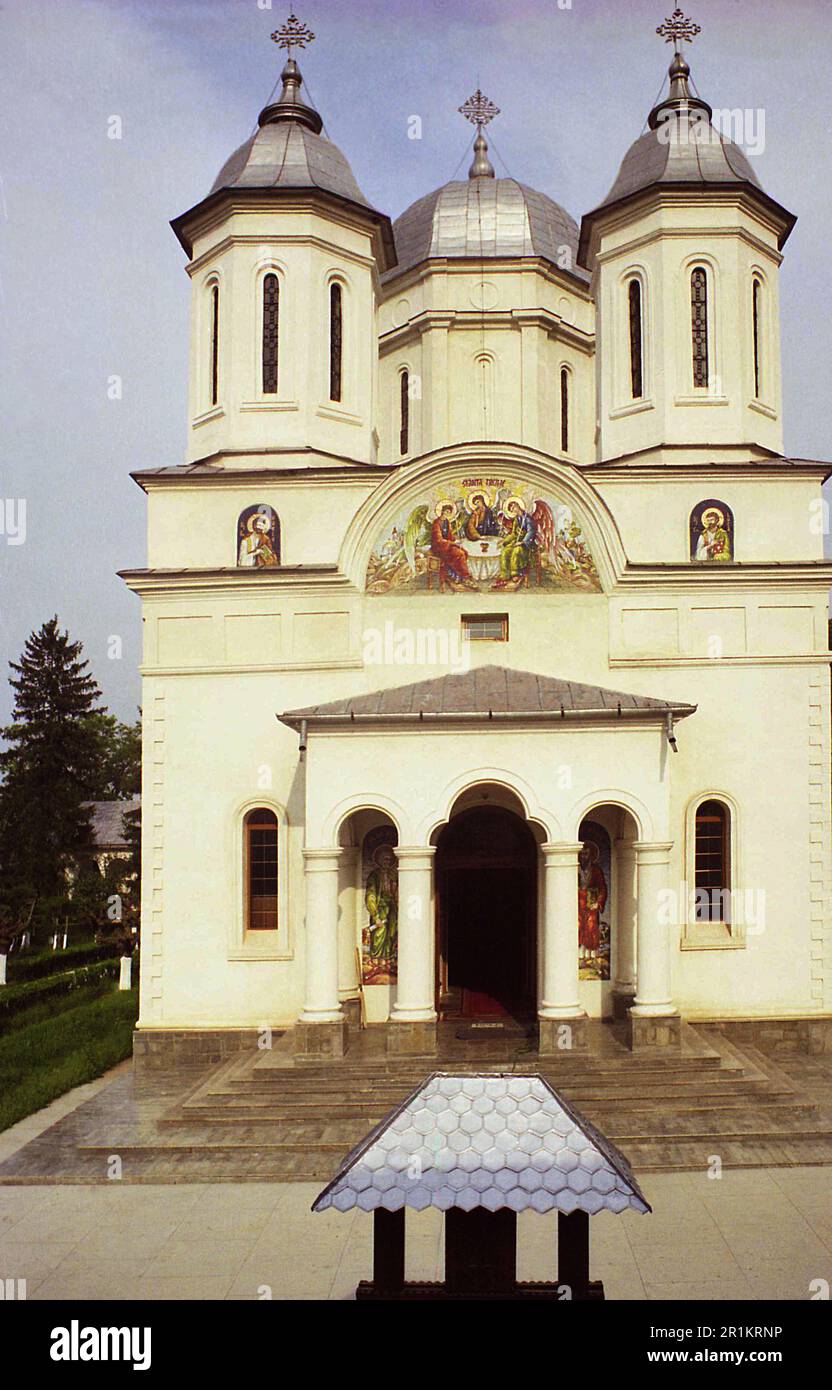Tulcea County, Romania, 2000. Exterior view of the "Dormition of the ...