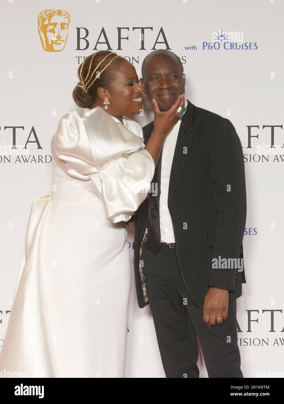 Award presenters Charlene White and Clive Myrie at the Bafta Television ...
