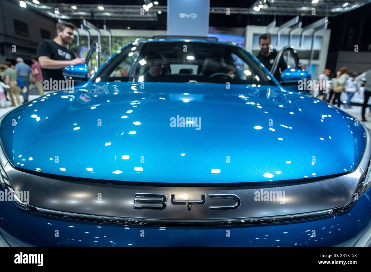 Barcelona, Spain. 14th May, 2023. A new model of electric car from the ...
